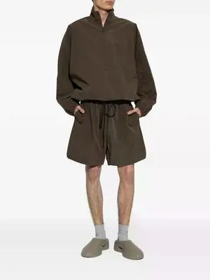 Fear Of God Essentials Logo-embroidered Half-zip Sweatshirt