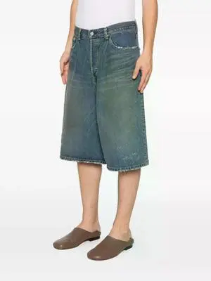 SSSTEIN Faded Distressed-effect Shorts