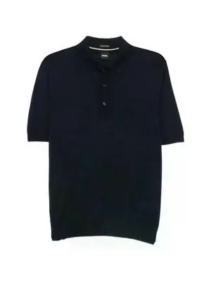 BOSS Knit Polo In Virgin Wool