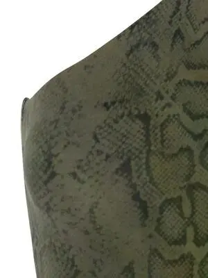 Federica Tosi Python-print One-shoulder Swimsuit