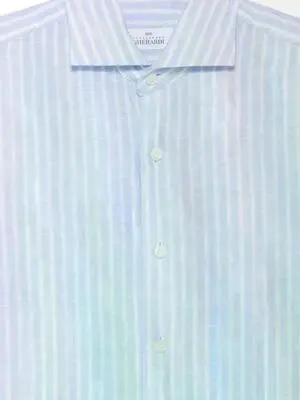 ALESSANDRO GHERARDI Vertical-stripes Linen Shirt