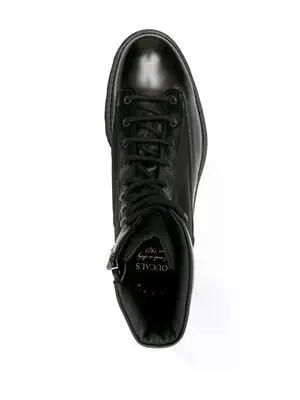 DOUCAL'S Lace-up Panelled Ankle Boots