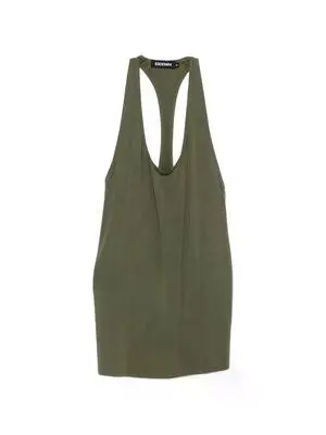 EB DENIM Valley Racer-back Mini Dress - Green