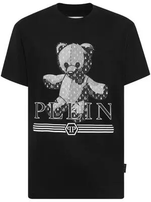 Philipp Plein Teddy Bear Cotton T-shirt - Black