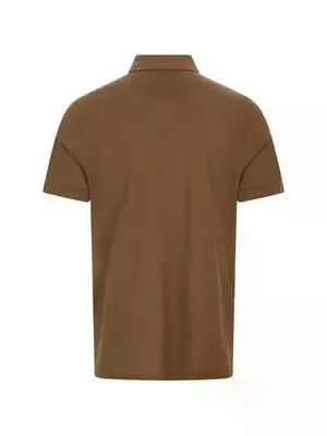 Kiton Zip-up Piqué Polo Shirt - Brown