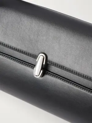 Savette Symmetry Trapeze Leather Shoulder Bag - Black