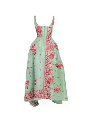 Erdem Floral-print Asymmetric-hem Dress