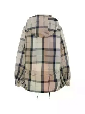 Barbour Check-pattern Hooded Coat