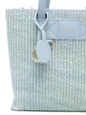 Furla Leather-trim Tote Bag - Blue