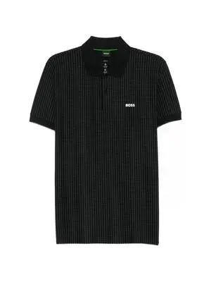 BOSS Cotton-piqué Polo Shirt With All-over Print