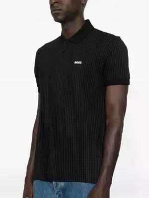 BOSS Cotton-piqué Polo Shirt With All-over Print