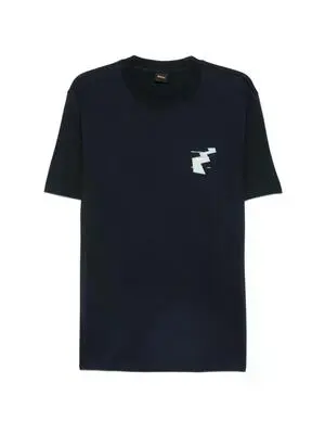 BOSS Cotton-jersey T-shirt With Printed Artwork