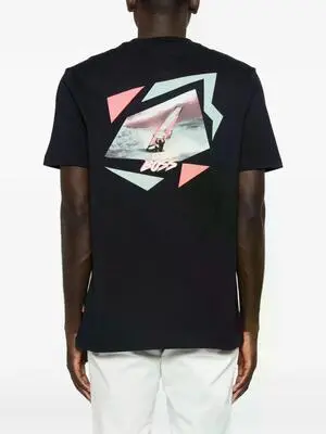 BOSS Cotton-jersey T-shirt With Printed Artwork