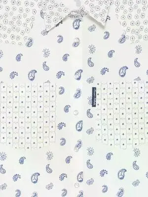 Maison Labiche Paisley-print Patch-detail Shirt