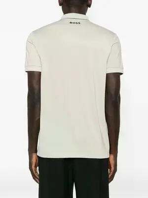 BOSS Logo-print Polo Shirt - Neutrals