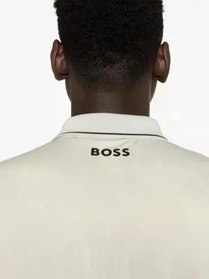 BOSS Logo-print Polo Shirt - Neutrals