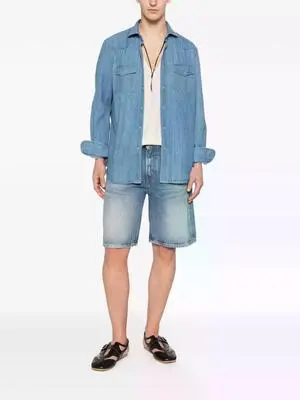 MAZZARELLI Western-yoke Chest-pocket Shirt