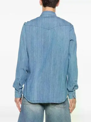 MAZZARELLI Western-yoke Chest-pocket Shirt
