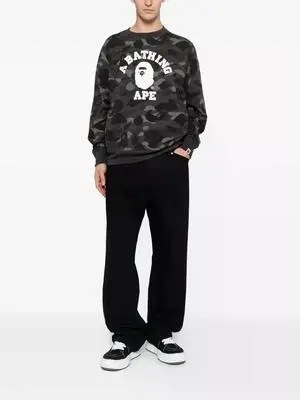 BAPE BLACK BY *A BATHING APE® Logo-print Camouflage-patterned Sweatshirt