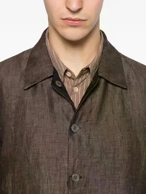 KANG Raw-cut Spread-collar Shirt