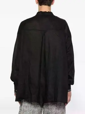 KANG Raw-edge Long-sleeve Shirt