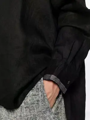 KANG Raw-edge Long-sleeve Shirt