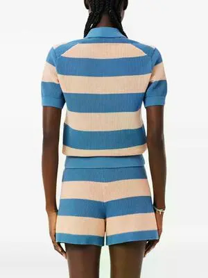 Lacoste Striped Mesh Polo Shirt