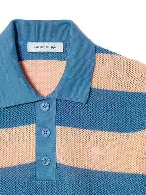 Lacoste Striped Mesh Polo Shirt