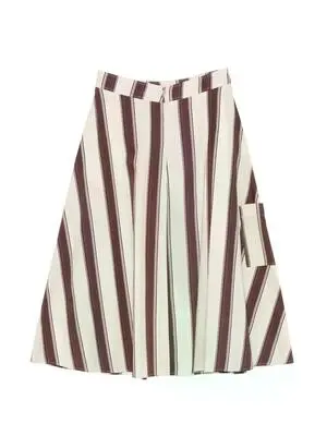 DIEGA Striped A-line Skirt