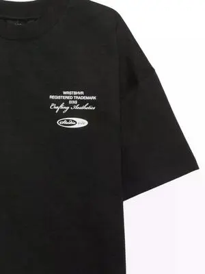 WRSTBHVR Studio V13 Logo-print Drop-shoulder T-shirt
