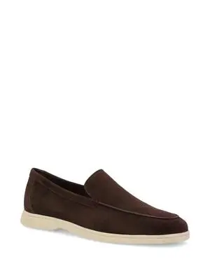 FRAU Suede Slip-on Loafers - Brown