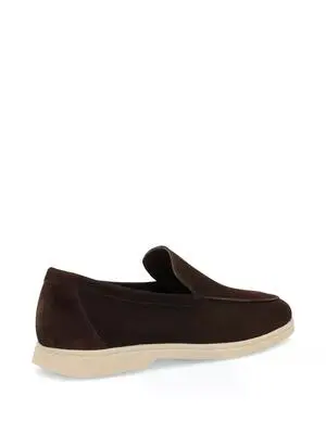 FRAU Suede Slip-on Loafers - Brown