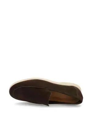 FRAU Suede Slip-on Loafers - Brown