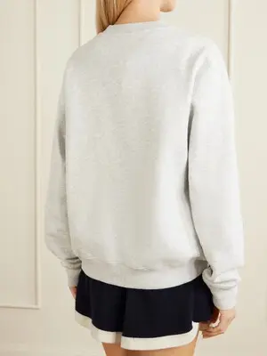 SPORTY & RICH Beverly Script Cotton Sweatshirt