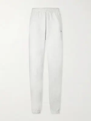 Sporty & Rich Beverly Script Cotton-jersey Track Pants - Gray