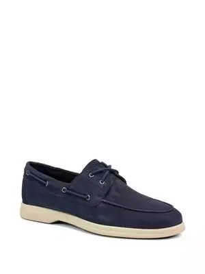 FRAU Lace-up Boat Shoes - Blue