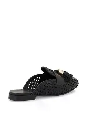 FRAU Woven Mules With Tassel Detail