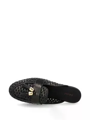 FRAU Woven Mules With Tassel Detail