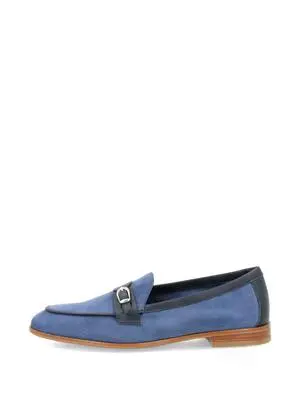 FRAU Buckle-detail Suede Loafers