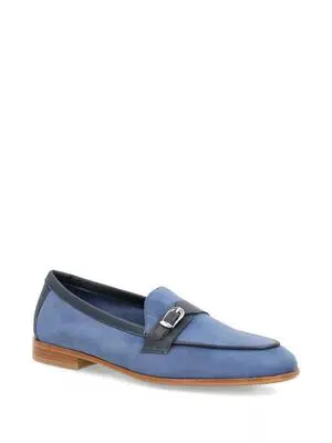 FRAU Buckle-detail Suede Loafers