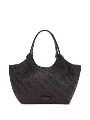 FRAU Mini Herringbone-effect Tote Bag