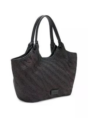 FRAU Mini Herringbone-effect Tote Bag