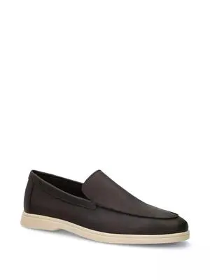 FRAU Deconstructed Leather Loafers - Brown