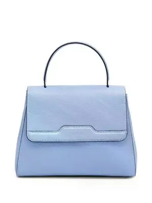 FRAU Pebbled Leather Tote Bag - Blue