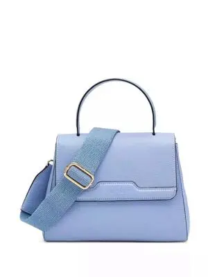 FRAU Pebbled Leather Tote Bag - Blue