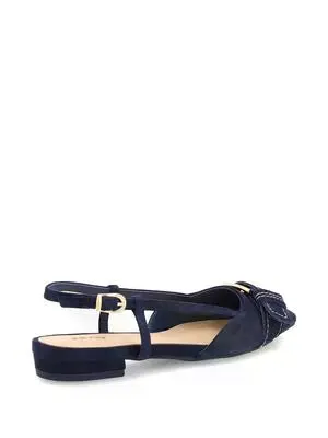 FRAU Buckle-detail Suede Slingbacks