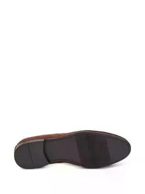 FRAU Tassel Suede Loafers - Brown