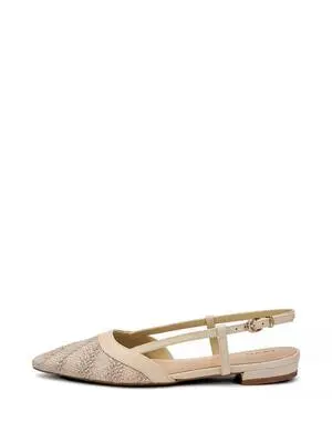FRAU Herringbone Raffia Slingback Pumps - Neutrals