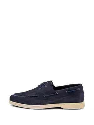 FRAU Lace-up Denim Boat Shoes