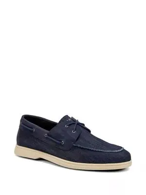 FRAU Lace-up Denim Boat Shoes